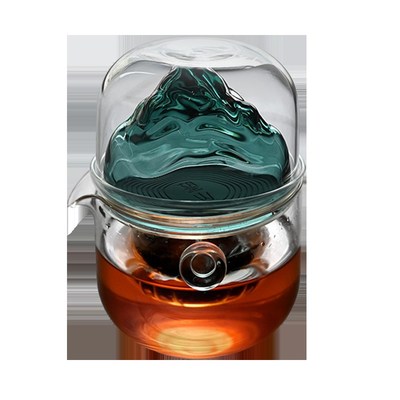 东游记 望山户外旅行杯套装带过滤耐高温玻璃快客杯旅行茶具套装