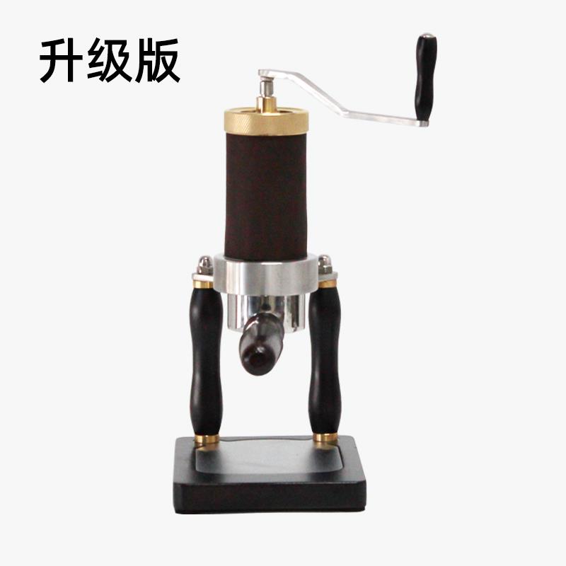 阿莱蔓手摇加特林炮咖啡机 气动一体式便携意式旋压咖啡机