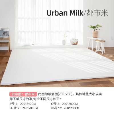 韩国进口Alzipmat宝宝双面无缝爬行垫Double大尺寸加厚婴折叠