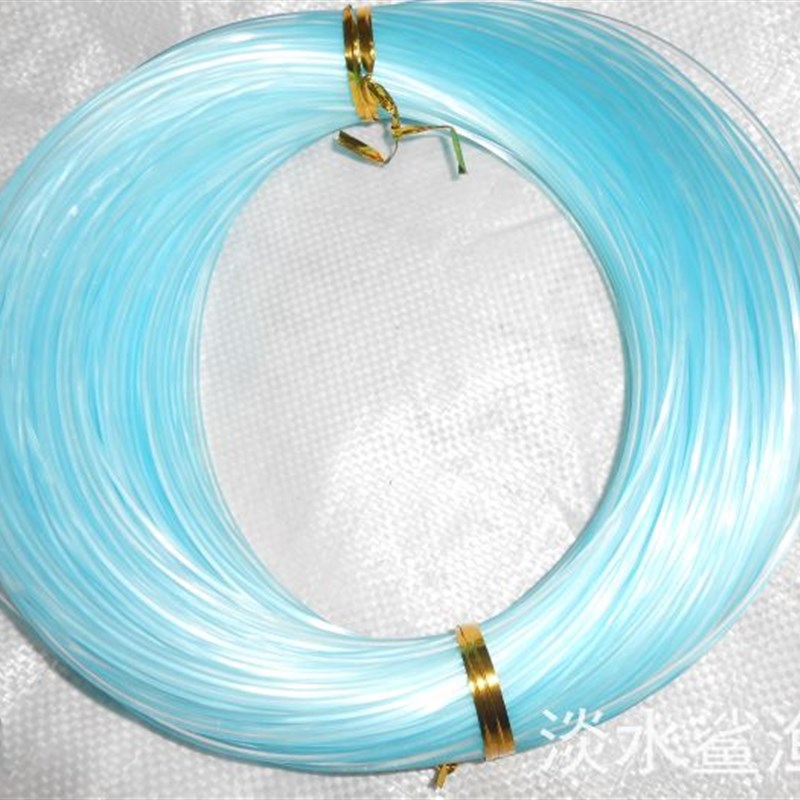 0.5-2.5mm进口大号尼龙线胶丝手拉钓鱼线海钓高强丝淡蓝色200米