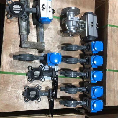 D671X-16C气动对夹式蝶阀DN80  100污水快开不锈钢中线AT气体碟阀