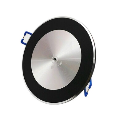 汉的展厅遥控开关嵌入式圆形黑色四路红外线数字开关灯饰店遥控器