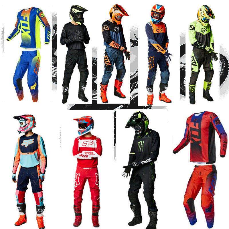 2021款机车越野骑行服套装登山自行车长袖赛车速降骑行服防晒