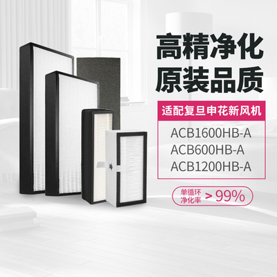 适配复旦申花新风机滤芯过滤网ACB600/1200/1600HB-A新风系统滤芯