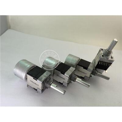 DELTA M1610G双联马达电位器 20KAX2 10KBX2 100KBX2柄25MMF -1