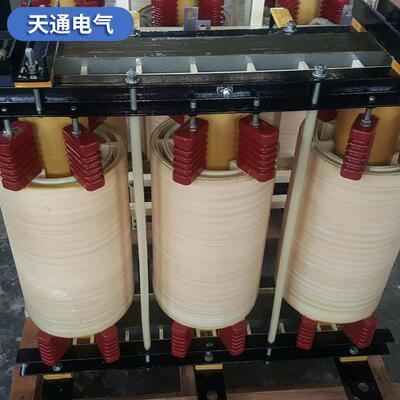 加工干三相低压串联DMA电抗器双玻璃串丝包铜电线绕制式铁心联抗