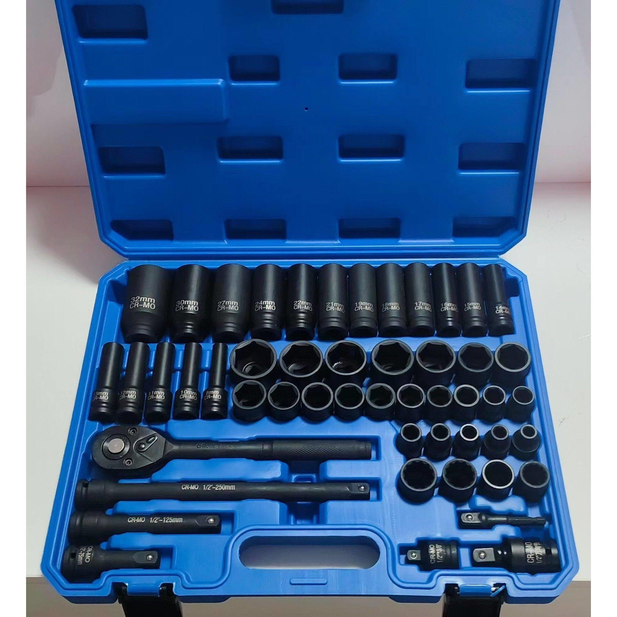 手动套筒扳手32件套筒组套工具8-32mm汽车修理组合套装车载家用