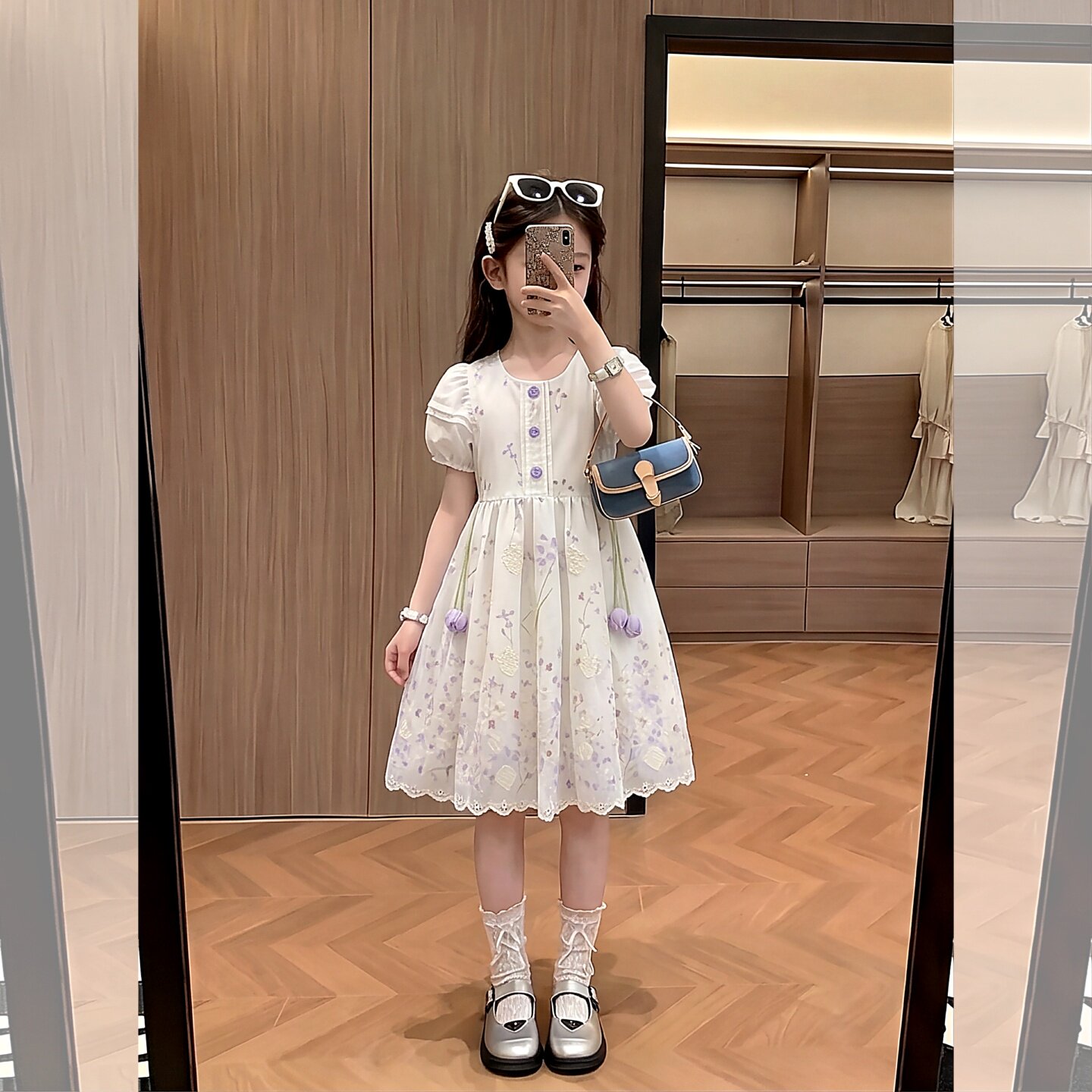女童连衣裙夏季2026新款小女孩独特漂亮公主裙中大童夏装儿童裙子