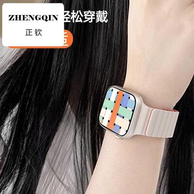 适用OPPOwatch3手表表带X2mini硅胶4Pro磁吸3Pro回环夏天se智能OP