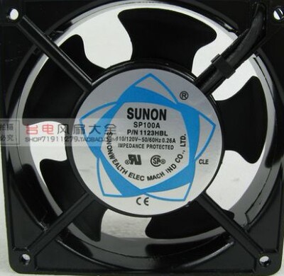全新 SUNON 12CM 12038 SP100A PN1123HBL110/120v 0.26A散热风扇