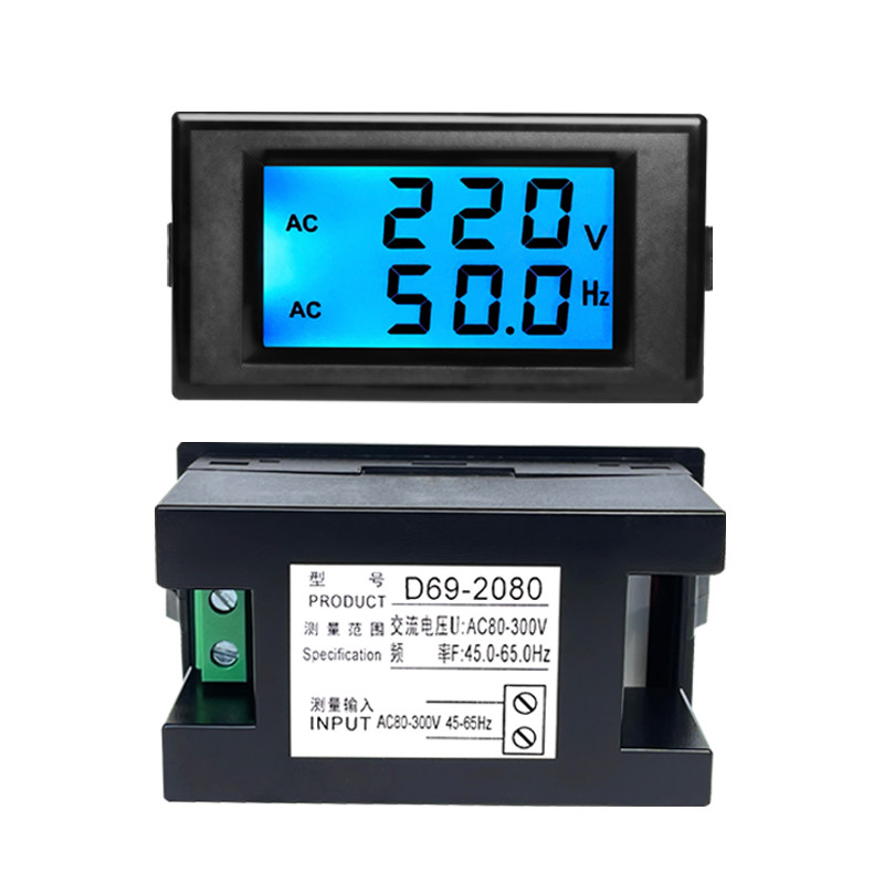 发电机组零部件交流数显电压频率表110v220v380v450v汽柴油检测仪