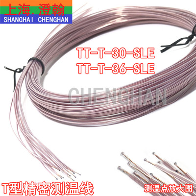 T型测温线 TT-T-30/36-SLE感温线 T型裸露测温点热电偶 T型低温线