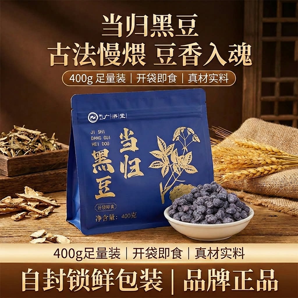 当归黑豆零食健康开袋即食休闲