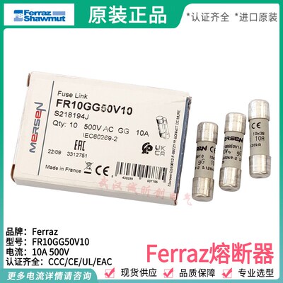 ferraz shawmut保险丝 S218194/FR10GG50V10/10*38/10A NFC 63210