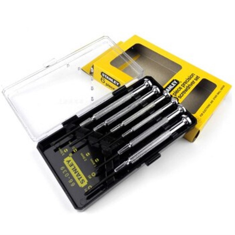 STANLEY史丹利工具6件套一字十字微型螺丝批组套B货号66-393-23