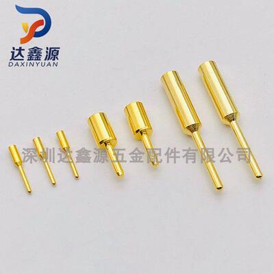 铜针插针 医疗美容连接器0.5|1.0压线端子铜针插针pin针 现货供应