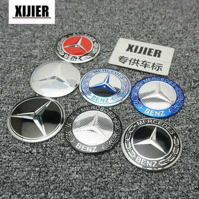 适用于奔驰E300L C200 Glc E260L轿车轮毂中心盖贴标轮毂贴纸改装
