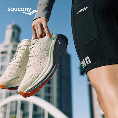 Saucony索康尼HURRICANE 飓风25 支撑缓震跑步鞋大体重慢跑运动鞋