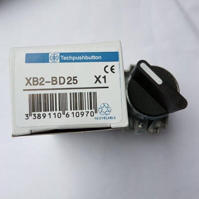 金属按钮开关 2档选择开关XB2-BD25电源开关1开闭ZB2-BE101C 102C