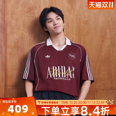 adidas三叶草宽松运动短袖T恤