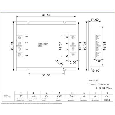 DC-DC接线式隔离电源模块12V24V48V转5V12V24V50W60W75W100W150W
