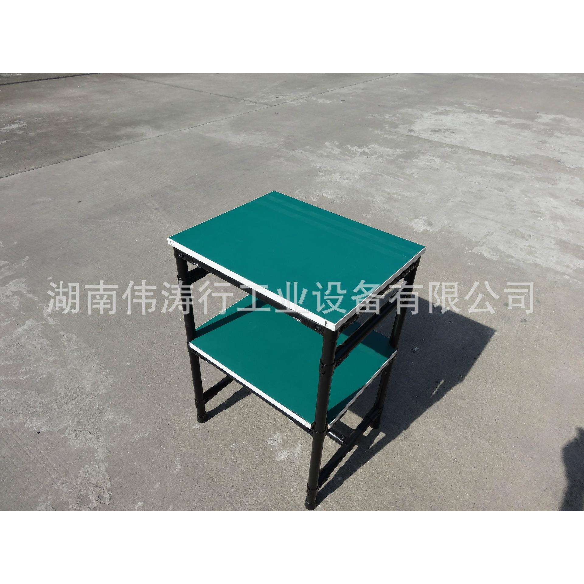 衡阳防静电操作台 精益管货架 线棒工作台 厂家直销