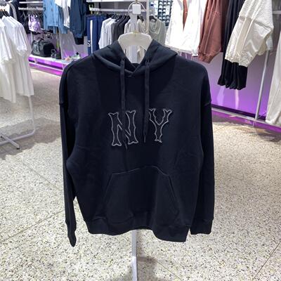 MLB男女款时尚宽松舒适圆领百搭旅游运动休闲卫衣T衫3AHDB3044