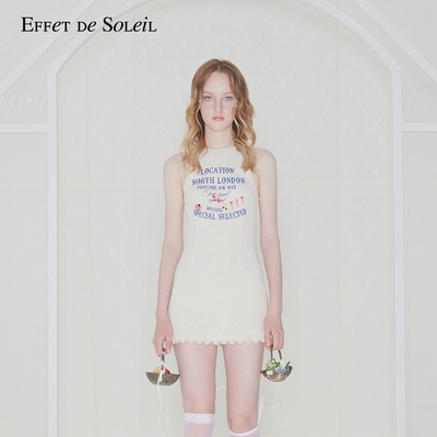 【博主同款】Effet de Soleil波点印花无袖吊带短裙连衣裙女新品