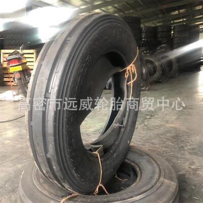 甲子750-16拖拉机导向轮轮胎650-1610-15650/750-20两道沟花纹