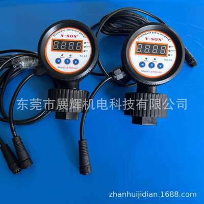 销售智能数显PP隔膜压力表Y-SON型号LEP65-AV-24V-6kg-1/2压力表