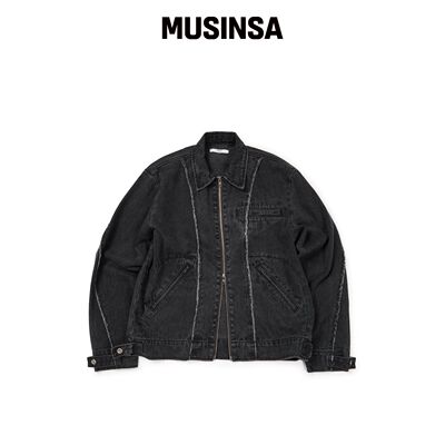 ETCE 损坏工作夹克（黑色） MUSINSA韩国直邮官方正品