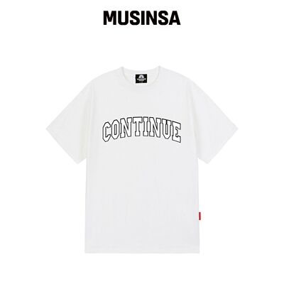 TRIPSHION CONTINUE LOGO T恤 - 白色 MUSINSA韩国官网直邮进口
