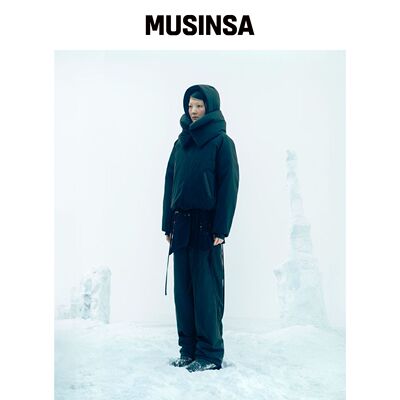 OJOS 加绒尼龙裤 / 黑色 MUSINSA韩国官网直邮进口