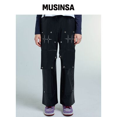 LUVISTRUE AM SNAP PANTS（黑色）韩国官网直邮进口
