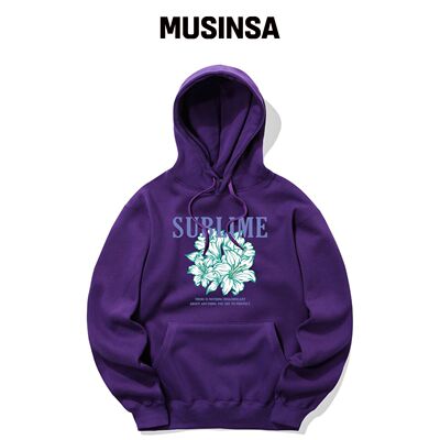 TRIPSHION SUBLIME FLOWER LOGO 毛绒连帽卫衣 -韩国官网直邮进口