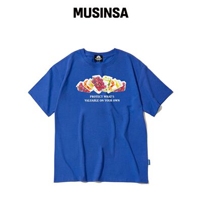 TRIPSHION 塑料水果图案T恤 - 蓝色 MUSINSA韩国直邮官方正品