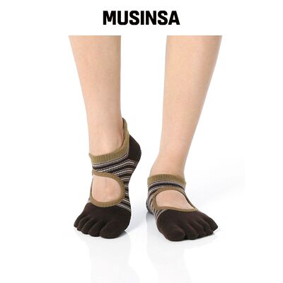 THUMBTOE 橄榄绿普拉提防滑分趾袜 MUSINSA韩国官网直邮进口