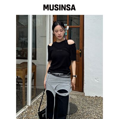 TRIPSHOP DEUX OVRLAB 背带短袖T恤韩国官网直邮进口MUSINSA