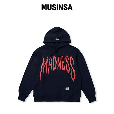 STIGMA MADNESS 连帽卫衣 海军蓝 MUSINSA韩国官网直邮进口