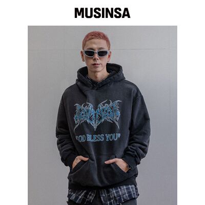 BURNING CAPONE BC Stone Washing Hoodie 复古韩国官网直邮进口