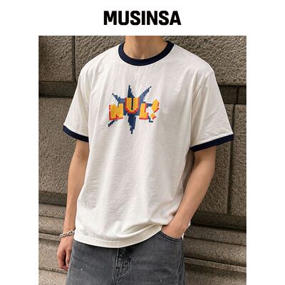 NOTUSUAL PIXEL NUL 环领短袖T恤 4色韩国官网直邮进口MUSINSA