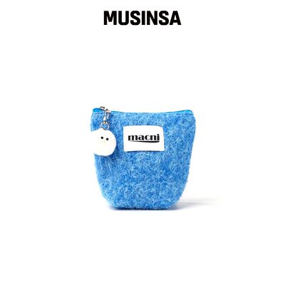 MACNI POODLE STANDY POUCH 蓝色韩国官网直邮进口MUSINSA