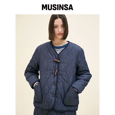CHIQUITA [24冬季]绗缝夹克 (LIE DENIM) 婴儿 2韩国官网直邮进口