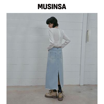 LAP 切割拼接水洗开衩裙子 AS1DS260 MUSINSA韩国官网直邮进口