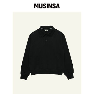 MURRA 滑雪杖卫衣衬衫_黑色韩国官网直邮进口MUSINSA
