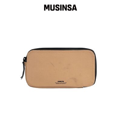 KANEITEI BRICK ZIP WALLET L (BEIGE) / UPCYCL韩国官网直邮进口