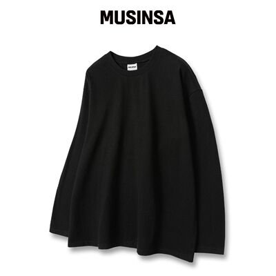 UNION GARMENTS MOOZ宽松版型长款T恤 VLACK [基韩国官网直邮进口