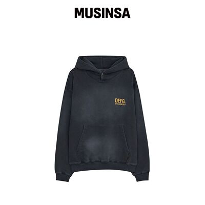 DEFGARMENTS CRACK LOGO 连帽卫衣 [NAVY]韩国官网直邮进口
