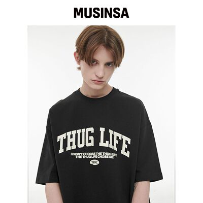 BRAVADO TUPAC THUG LIFE COLLEGIATE BK (BRENT韩国官网直邮进口