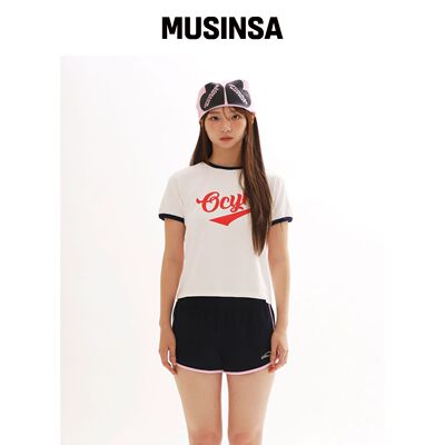 OFCOURSEWHYNOT 好心情专属圆领T恤_白色 MUSINS韩国官网直邮进口